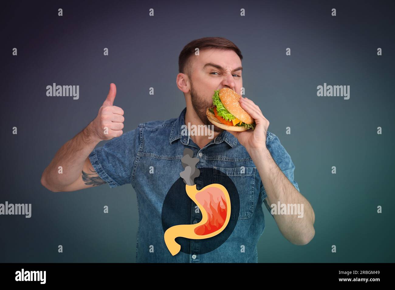 Improper nutrition can lead to heartburn or other gastrointestinal ...