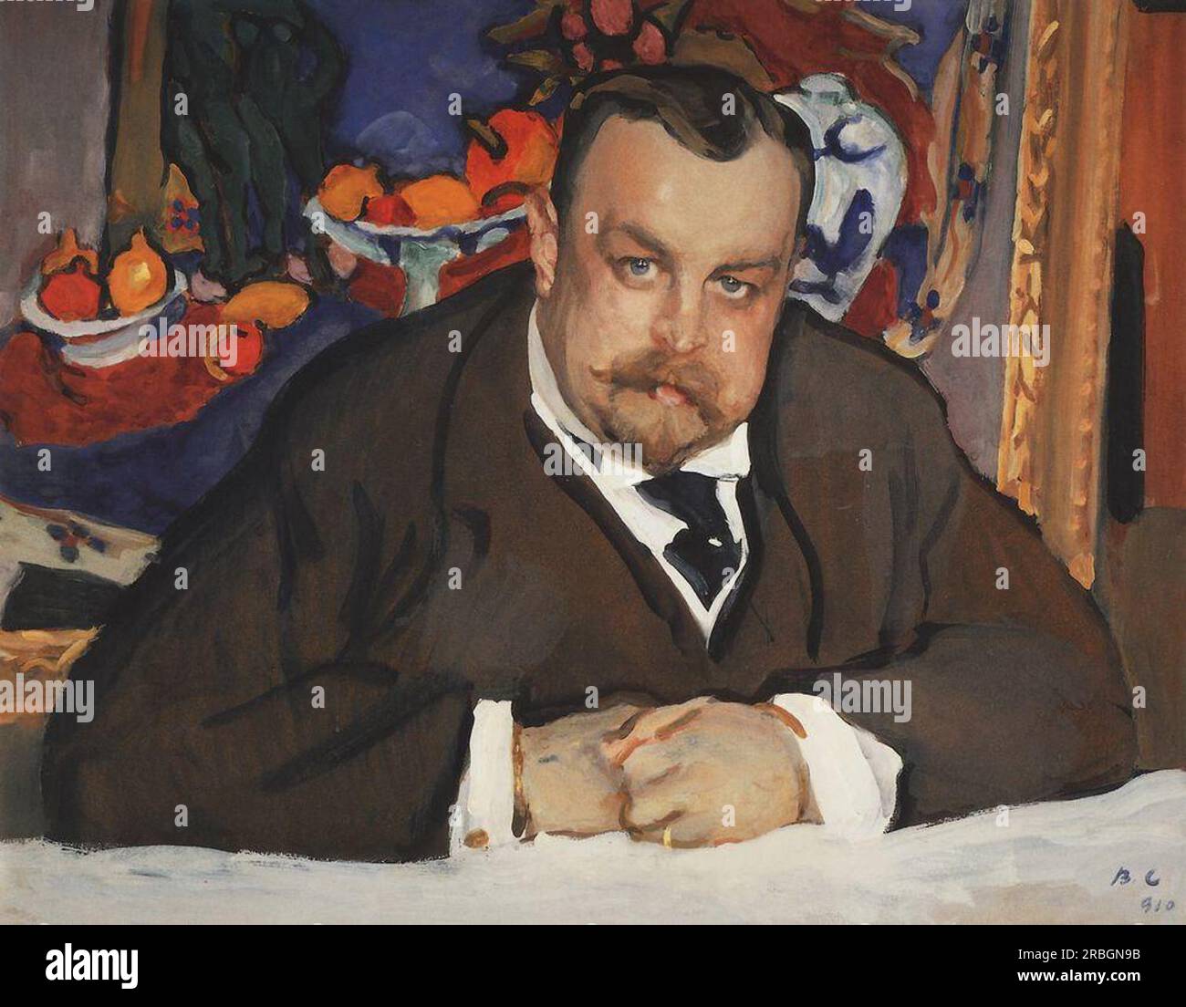 Portrait of Ivan Morozov 1910 by Valentin Serov Stock Photo - Alamy