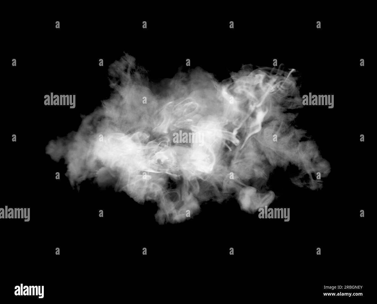Cloud of white smoke on black background Stock Photo - Alamy