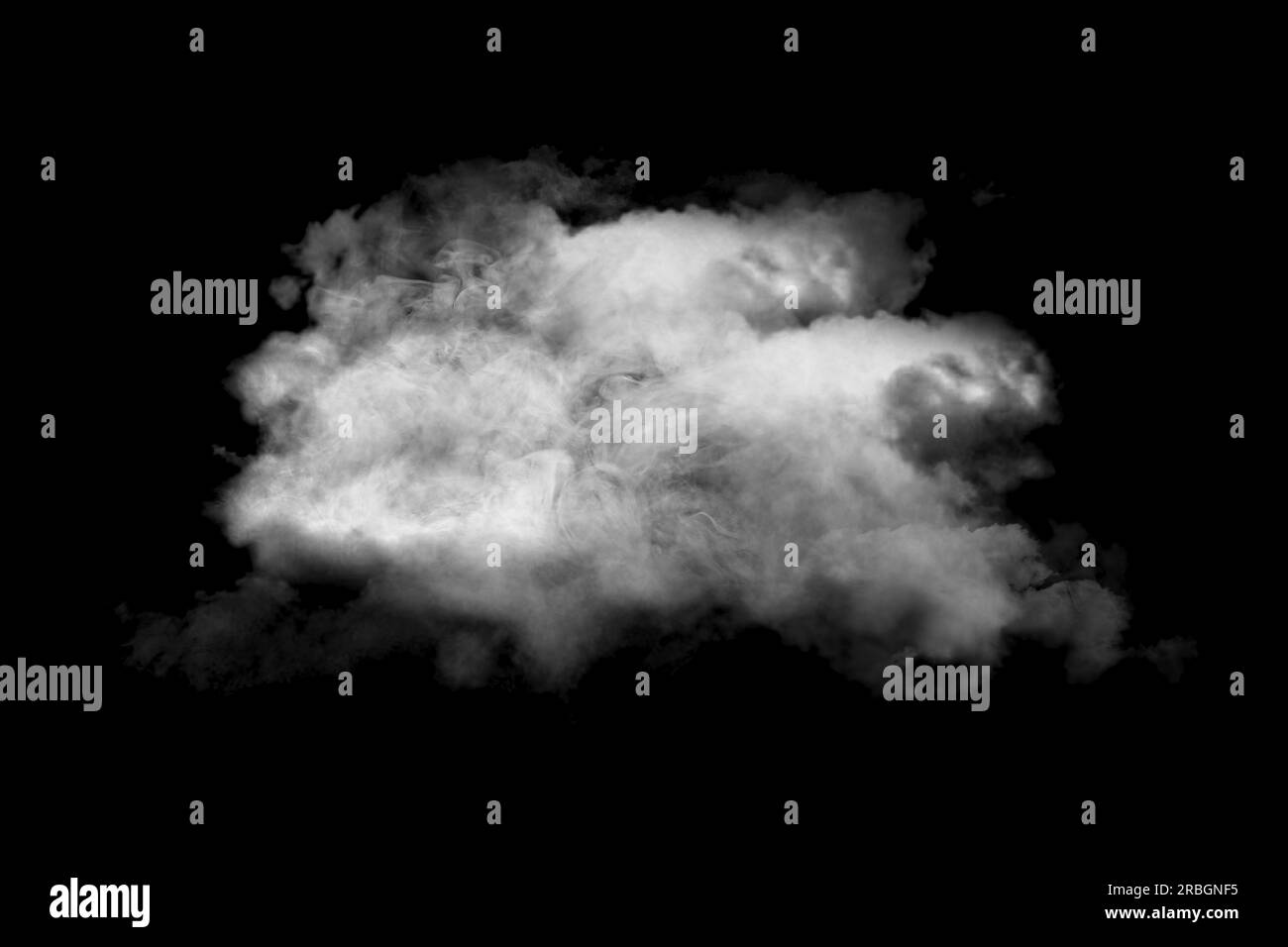 Cloud of white smoke on black background Stock Photo - Alamy