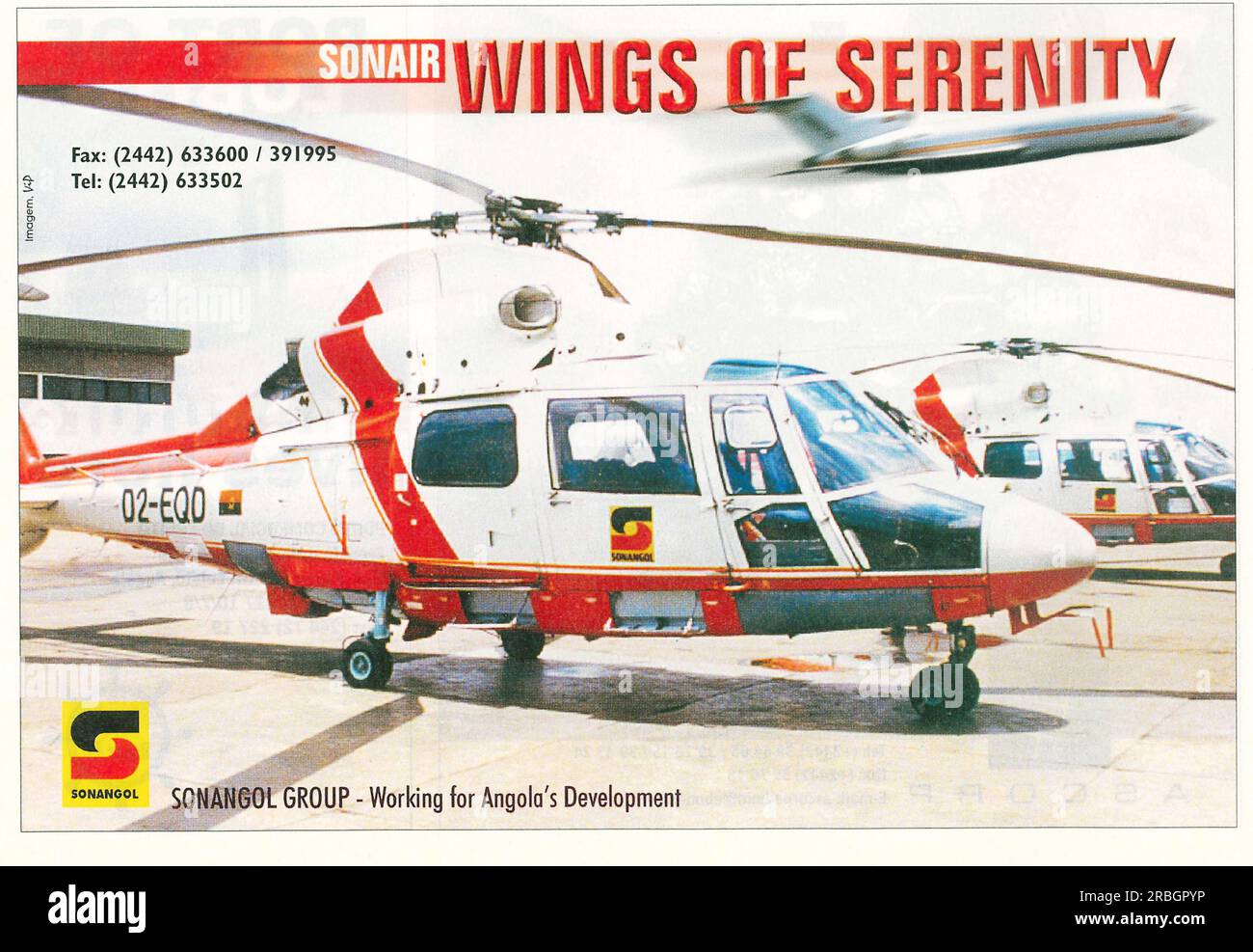 Sonangol Group Sonair Corporate group company advert in a magazine 2000 ...