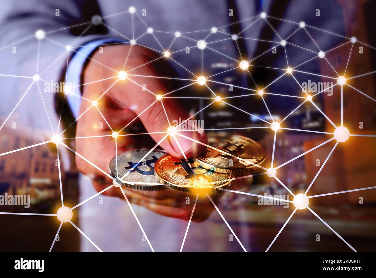 Blockchain network scheme hi-res stock photography and images - Alamy