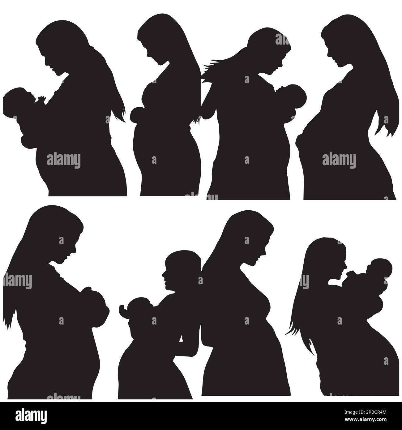 Pregnant vector vectors hi-res stock photography and images - Alamy