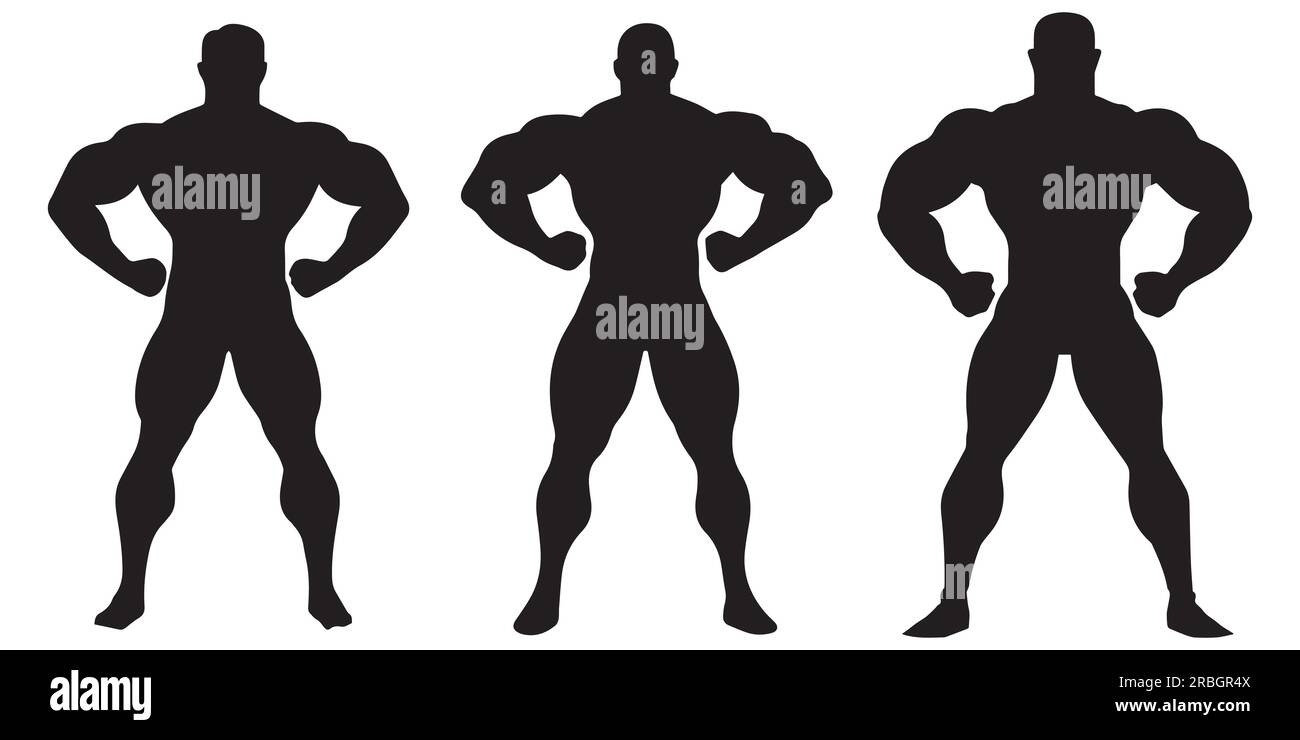Bodybuilding Posing Silhouette