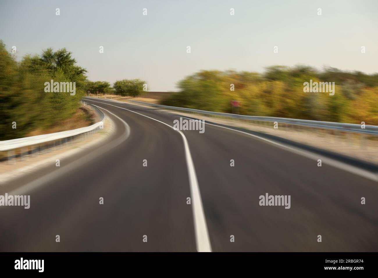 Empty road without trip car hi-res stock photography and images - Alamy