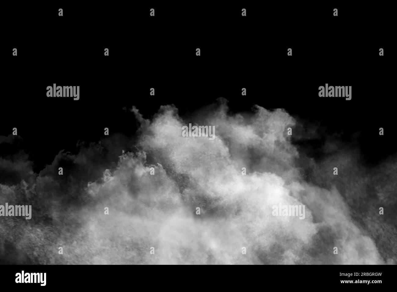 Cloud of white smoke on black background Stock Photo - Alamy