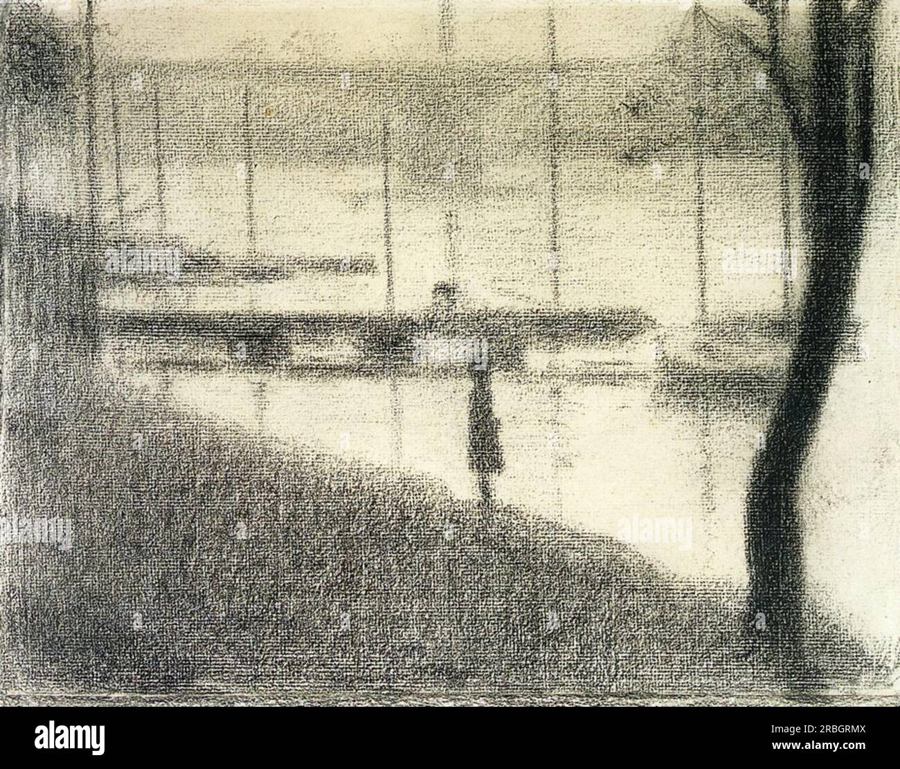 The Pont de Courbevoie 1886; France by Georges Seurat Stock Photo - Alamy
