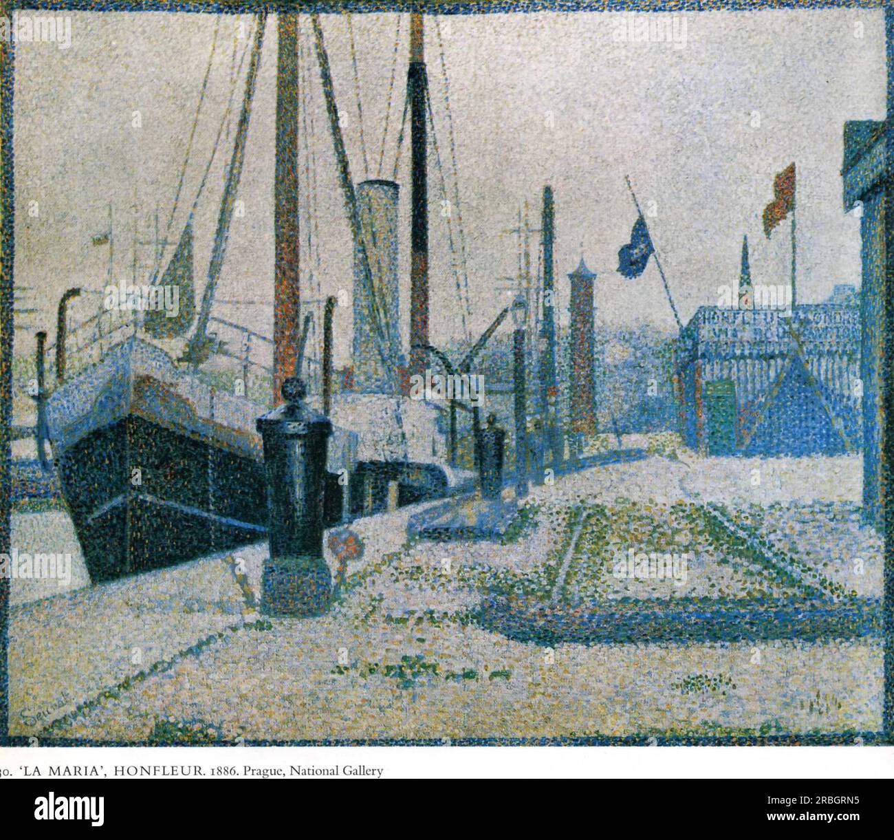 The Maria, Honfleur 1886; France by Georges Seurat Stock Photo - Alamy