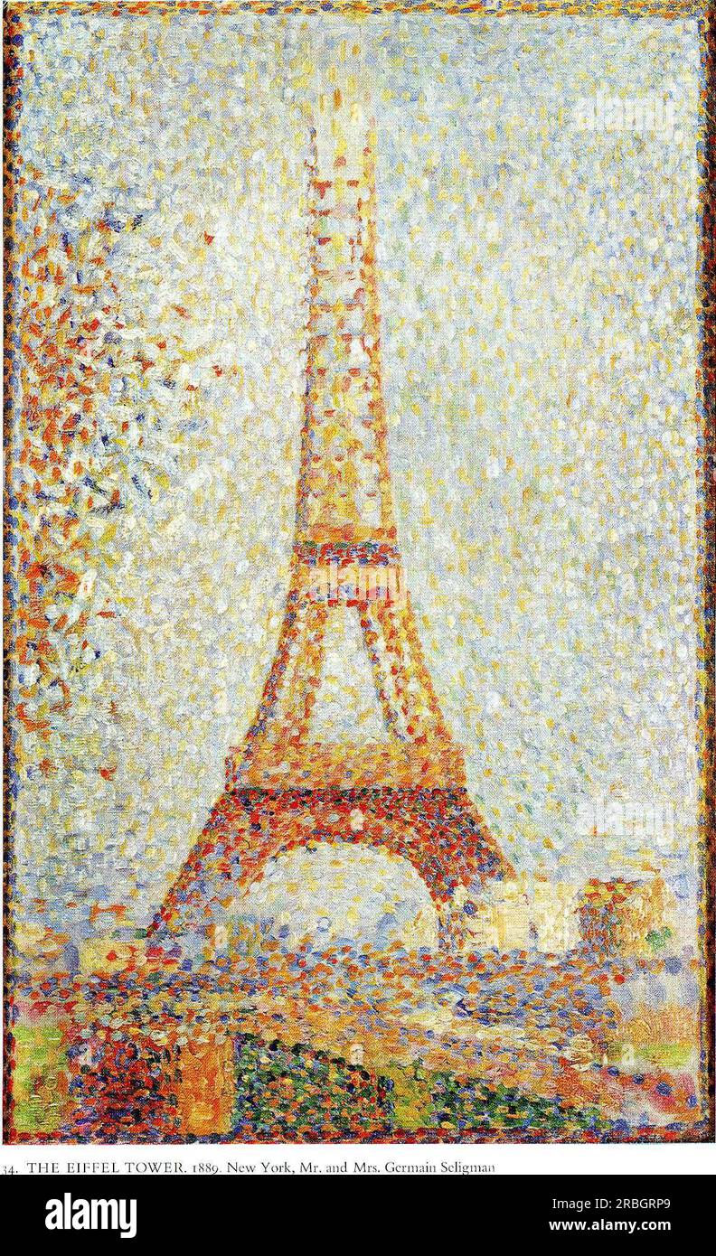 Seurat eiffel hi-res stock photography and images - Alamy