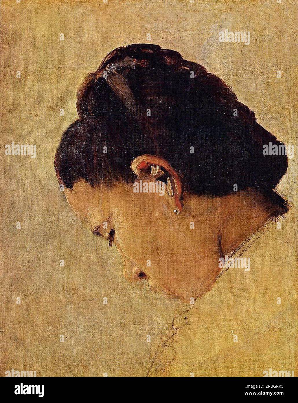 Head of a Girl 1879; France by Georges Seurat Stock Photo - Alamy