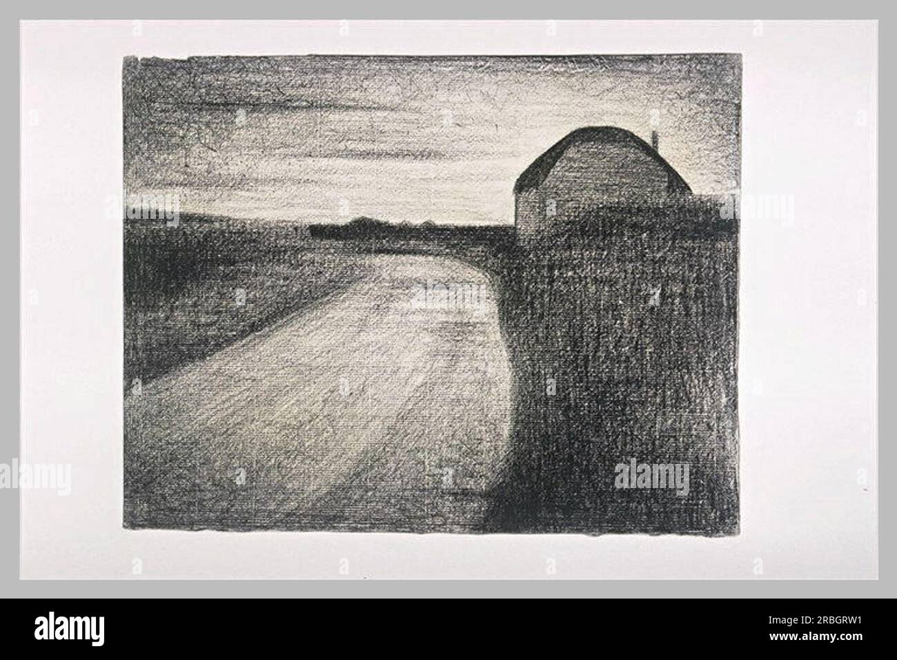 On the road 1881 - 1882; France by Georges Seurat Stock Photo - Alamy