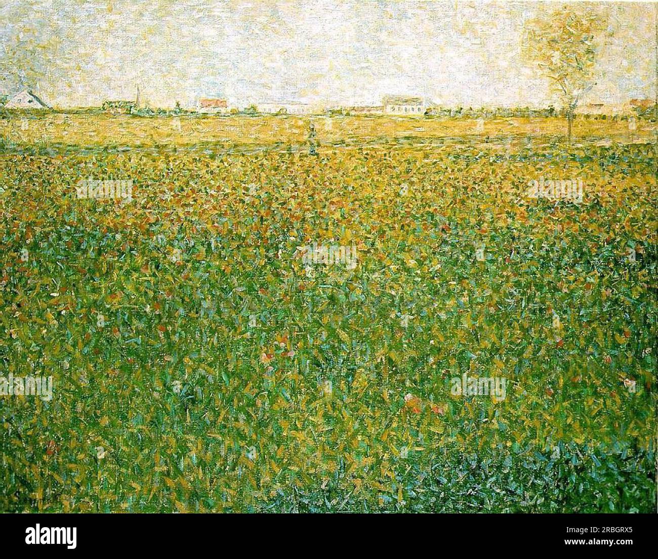 Alfalfa, St. Denis 1885 - 1886; France by Georges Seurat Stock Photo ...