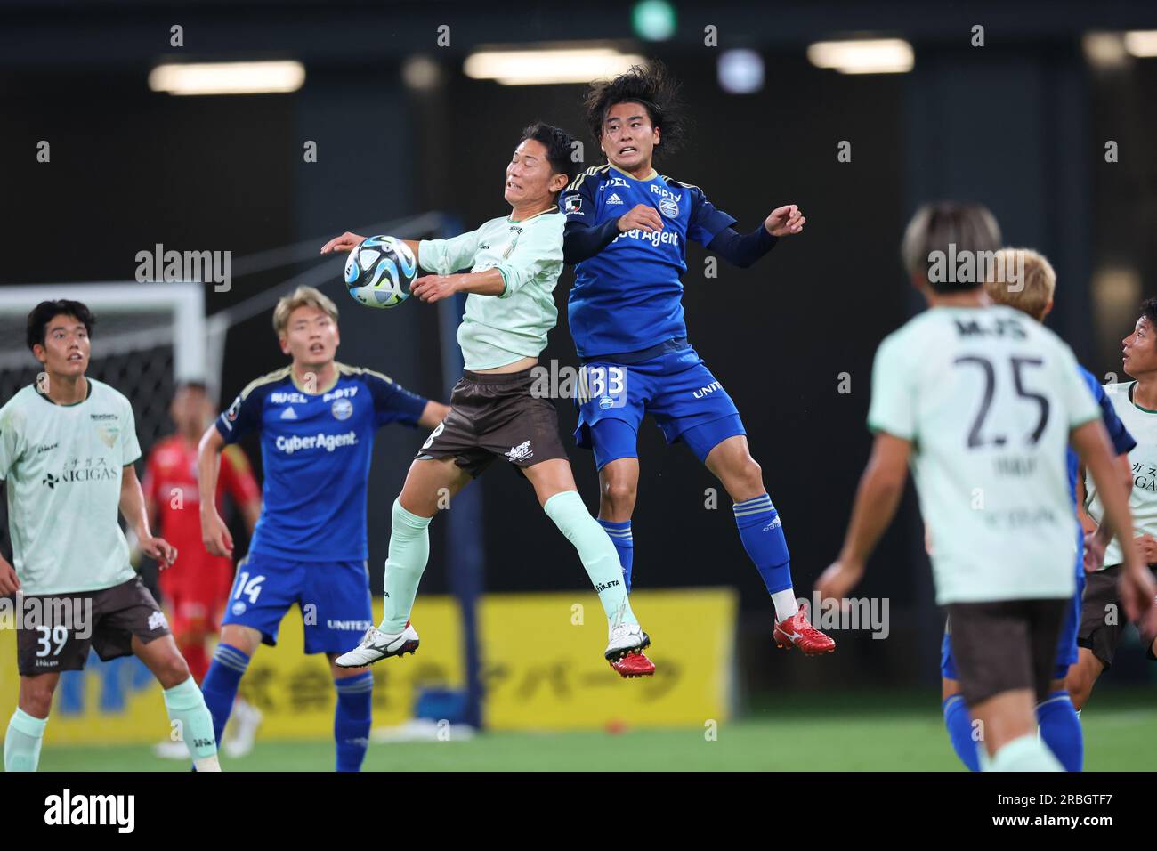 Japan National Stadium, Tokyo, Japan. 9th July, 2023. (L to R) Kosuke ...