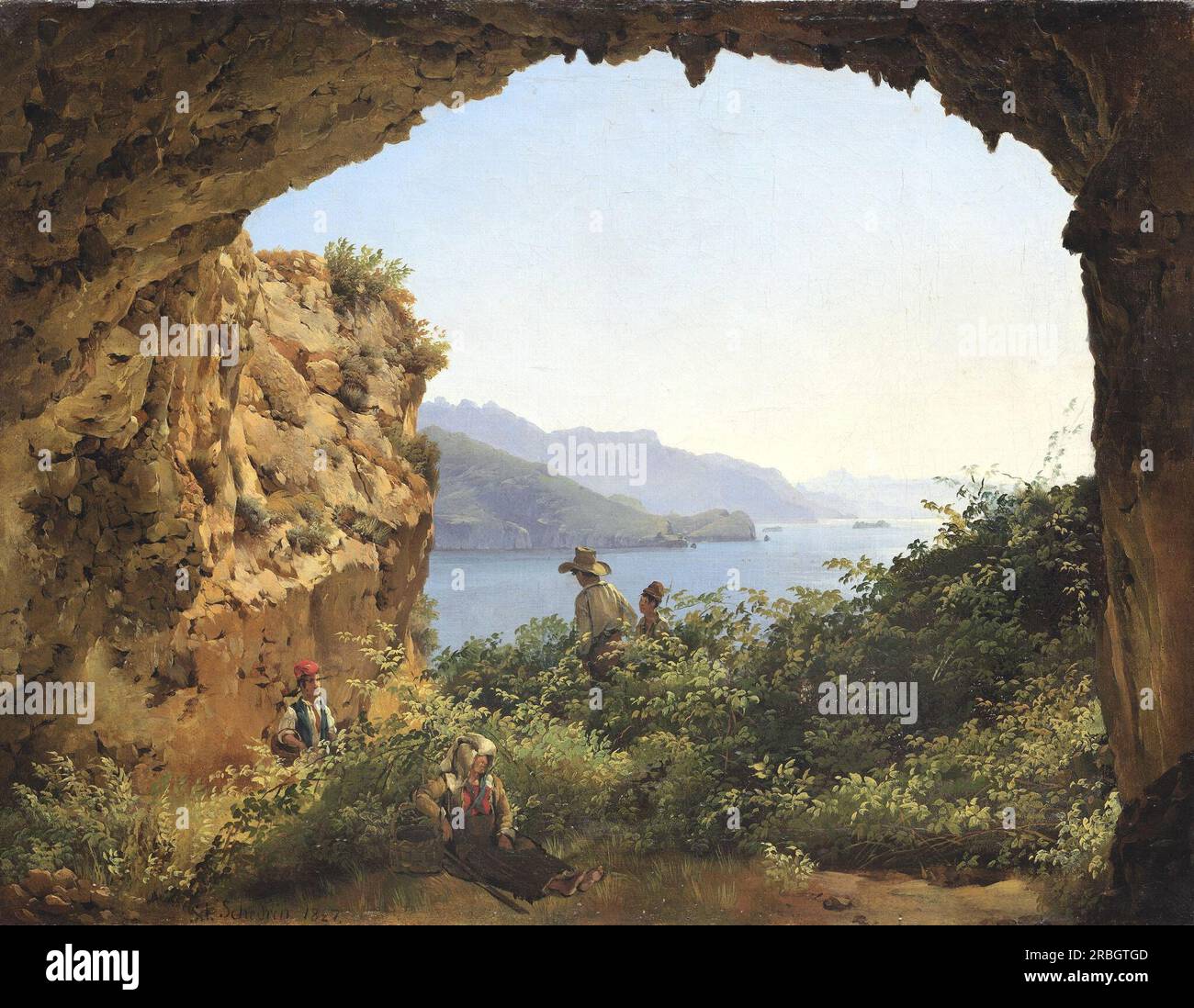Capri island grotto painting hi-res stock photography and images - Alamy