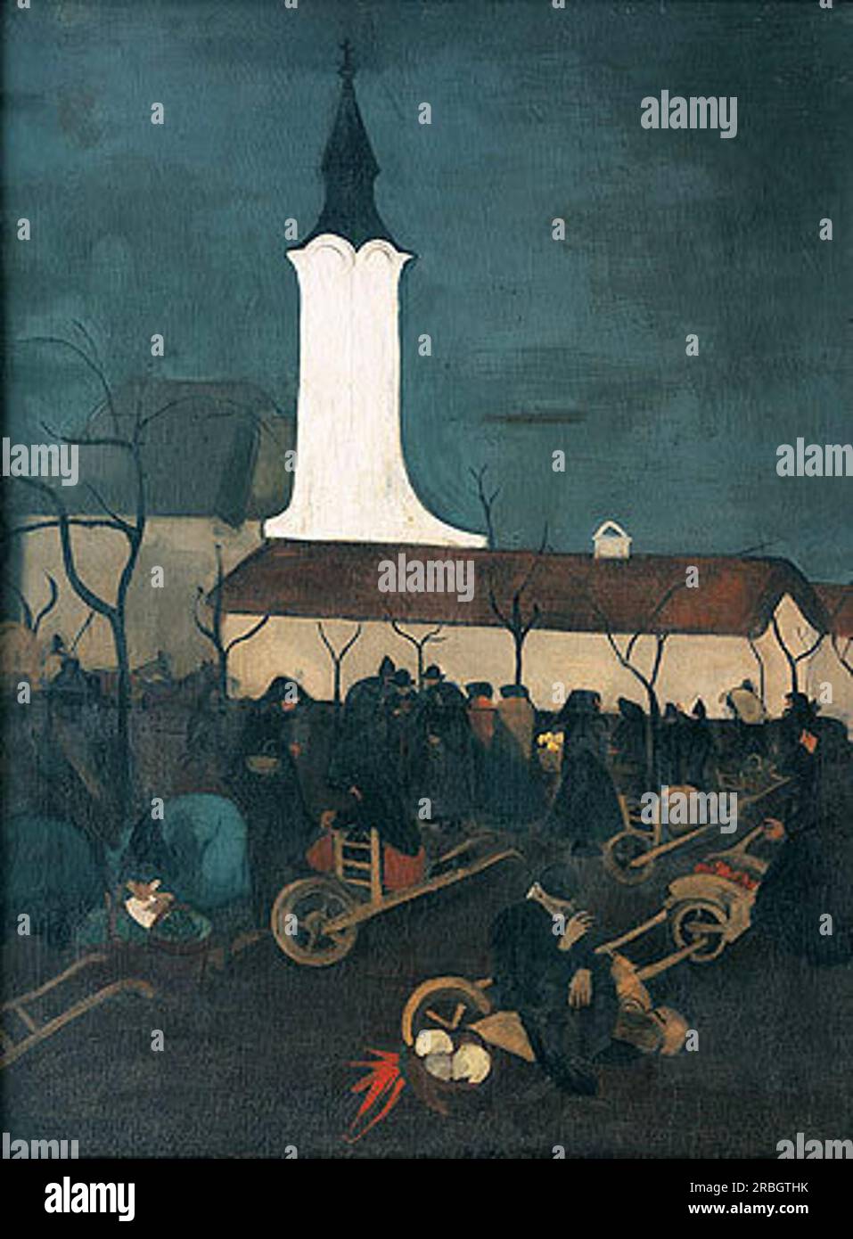 Hungarian Market Scene 1938 by Amrita Sher-Gil Stock Photo - Alamy