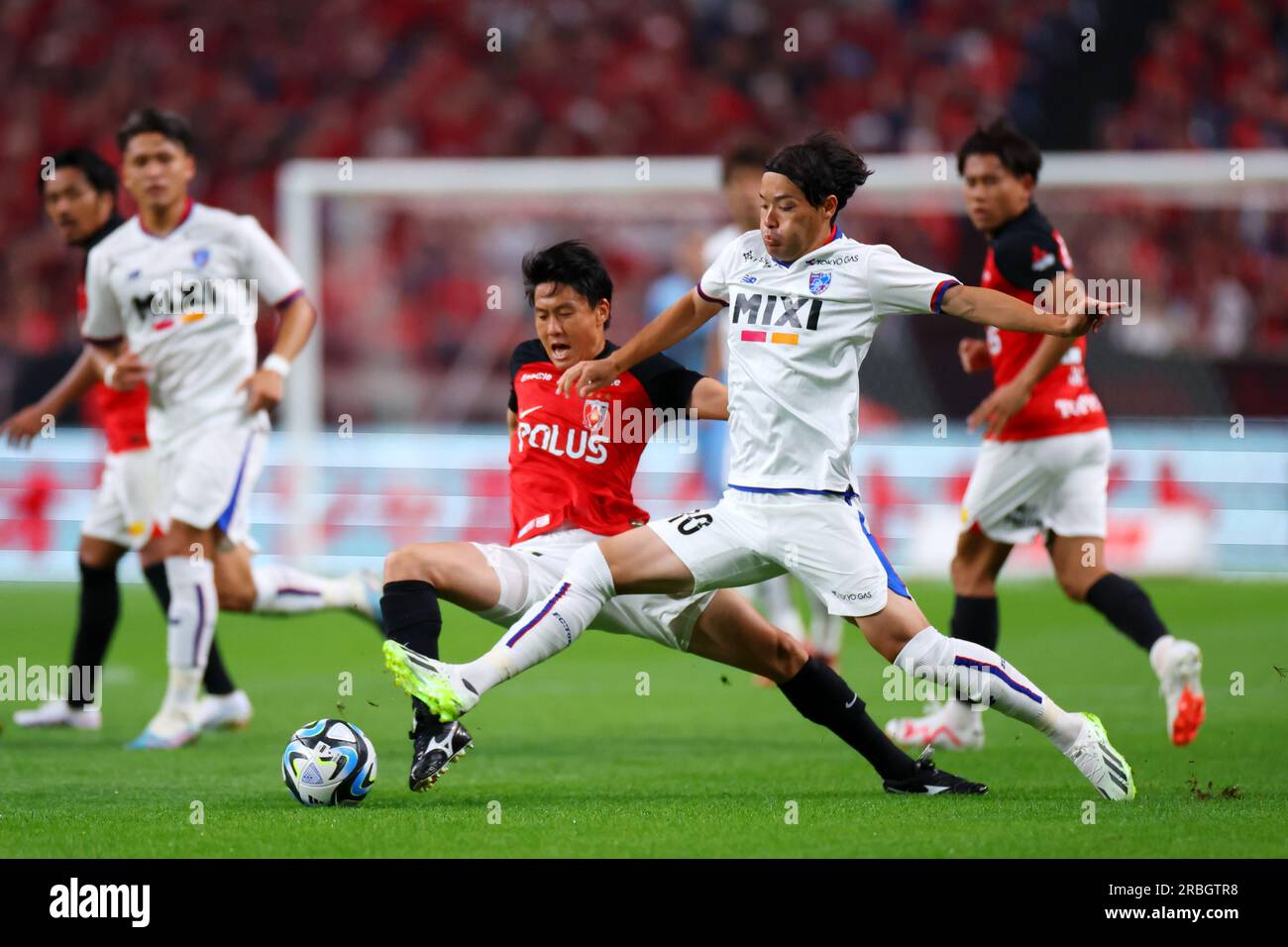 Saitama Stadium 2002, Saitama, Japan. 8th July, 2023. (L-R) Ken Iwao ...