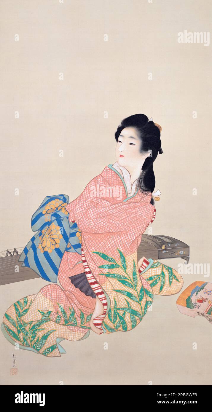 Daughter Miyuki 1914; Japan by Uemura Shoen Stock Photo - Alamy