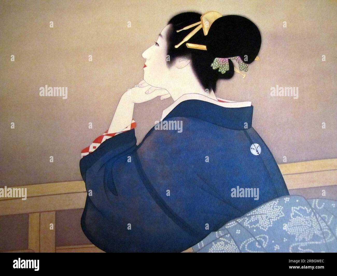 Women Waiting for the Moon to Rise 1944; Japan by Uemura Shoen Stock ...