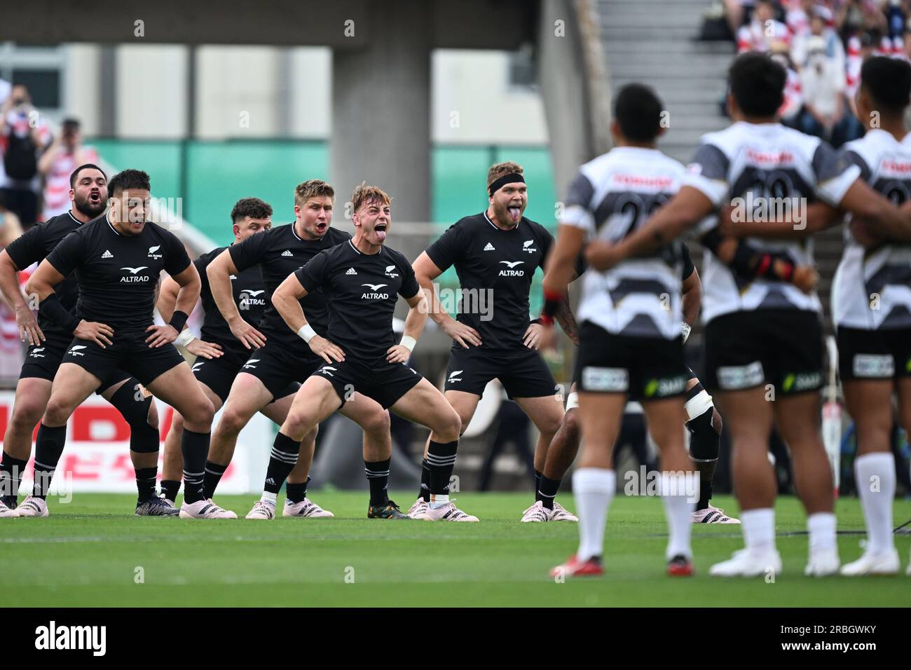Tokyo, Japan. Credit: MATSUO. 8th July, 2023. All Blacks team group ...