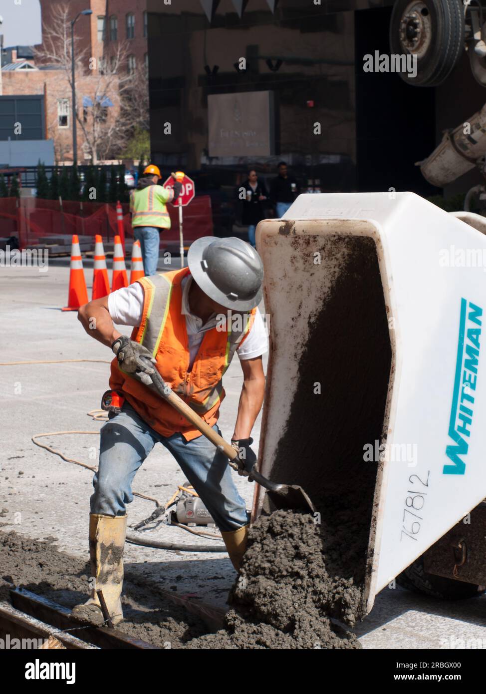 Concrete Road Construction Stock Photo - Alamy