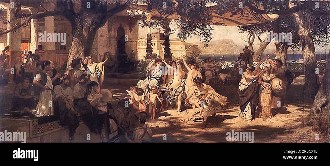 The Judgement of Paris 1892 by Henryk Siemiradzki Stock Photo - Alamy