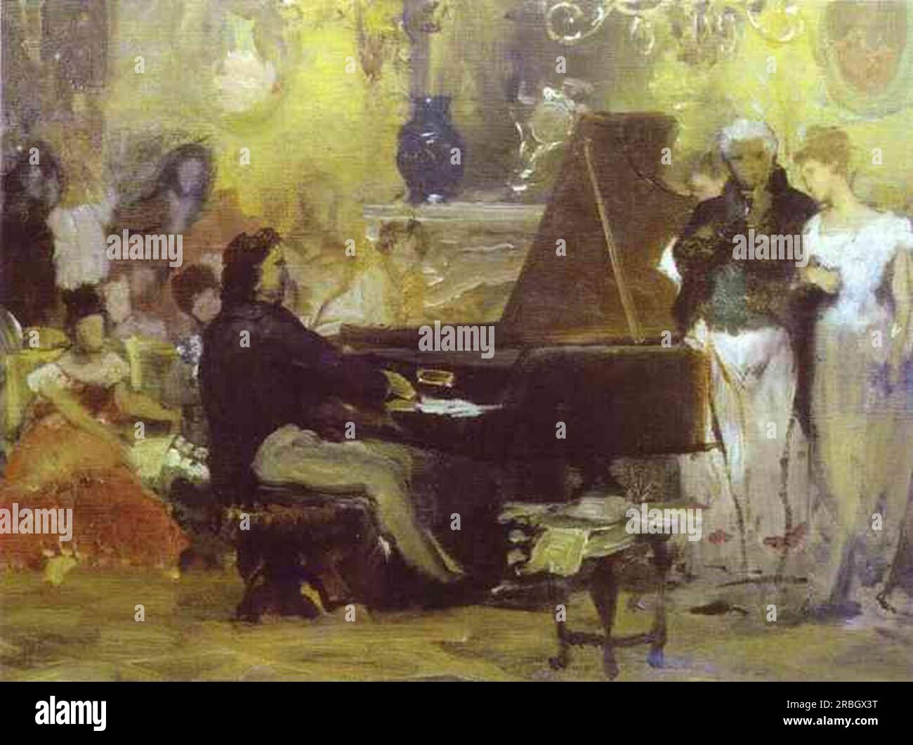 Chopin Performing in the Guest-Hall of Anton Radziville in Berlin in ...