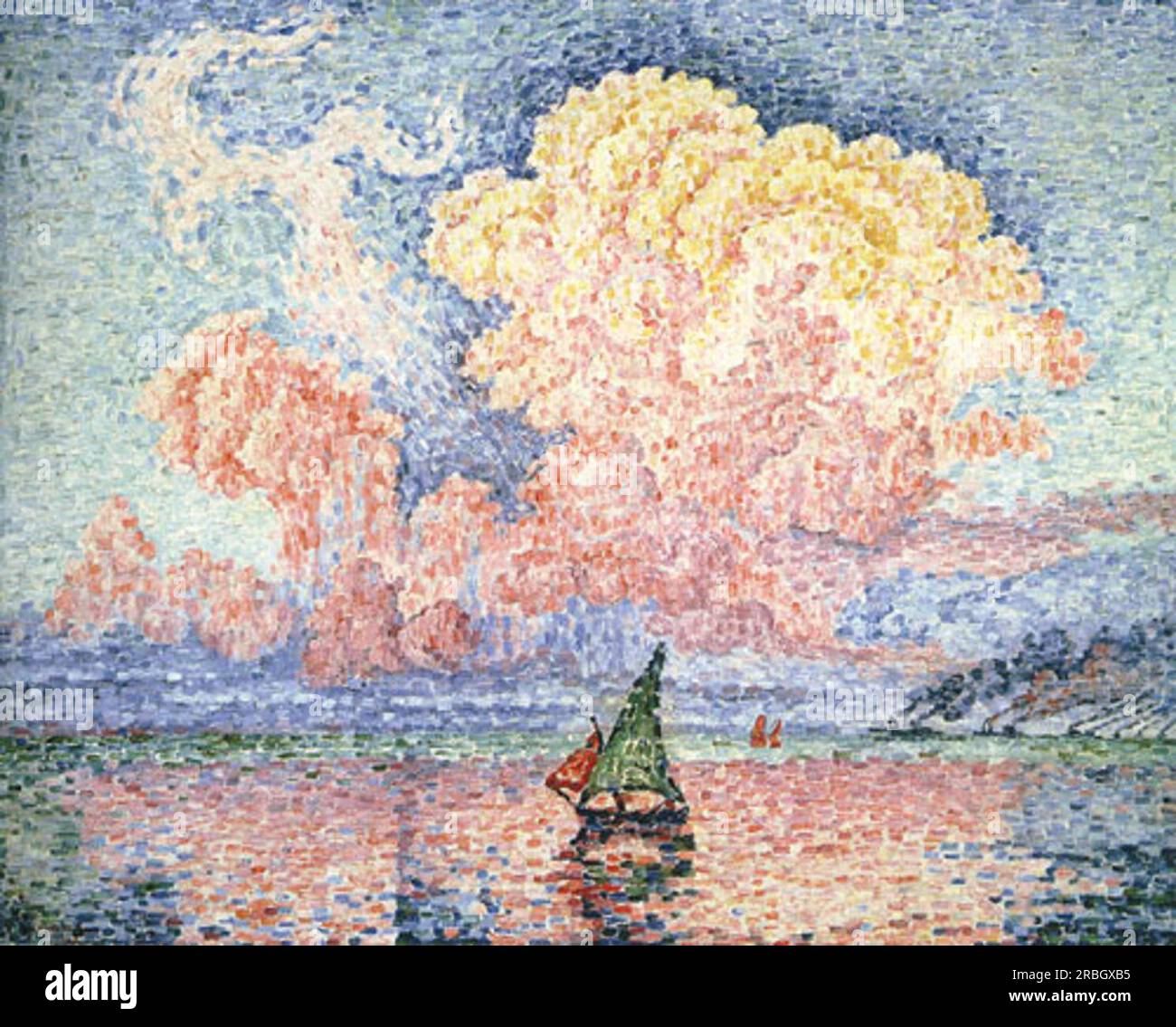 Antibes, the Pink Cloud 1916 by Paul Signac Stock Photo - Alamy