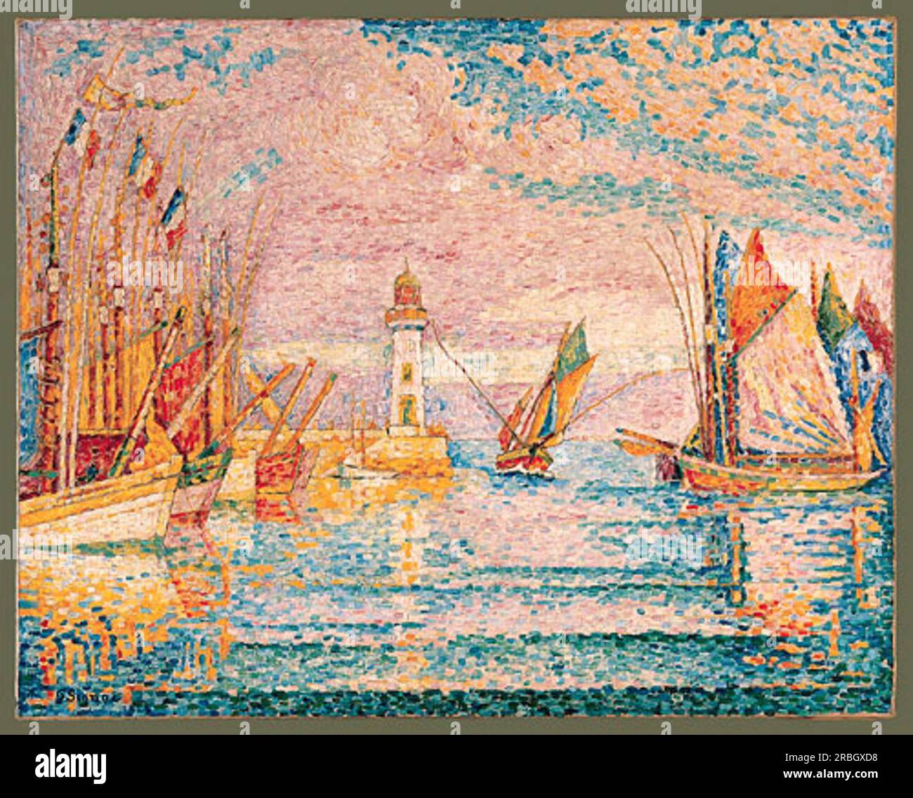 Lighthouse at Groix 1925 by Paul Signac Stock Photo - Alamy