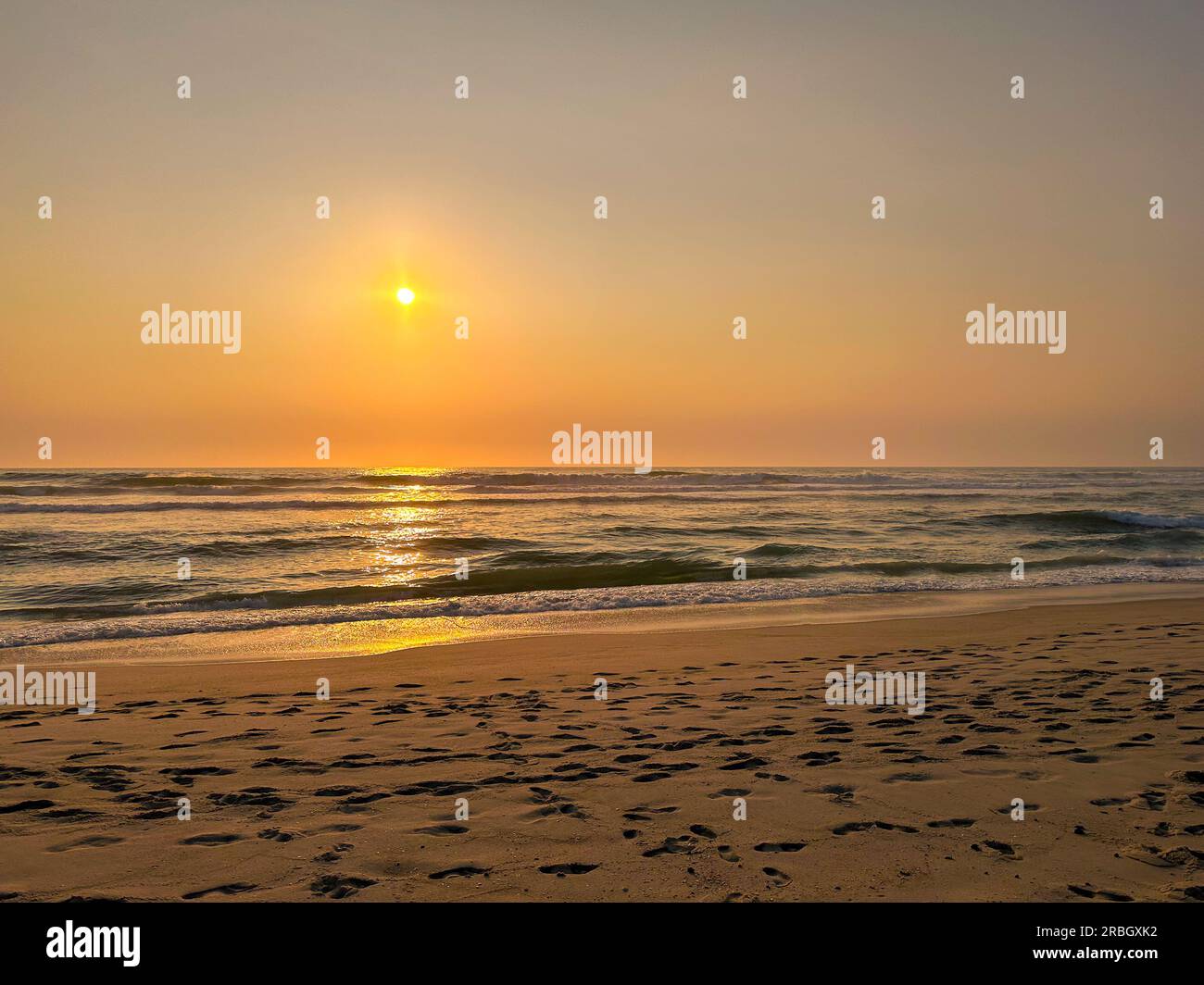 Landscape of Furadouro beach, Portugal at sunset Stock Photo - Alamy