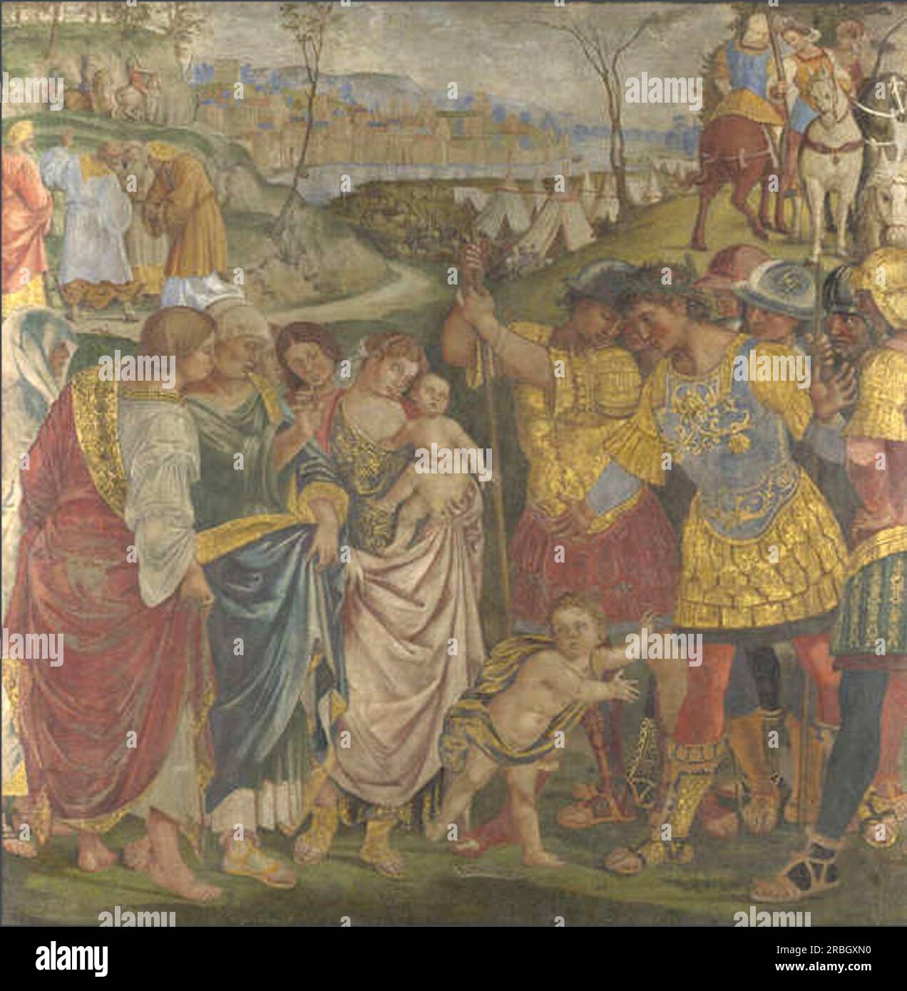 Coriolanus persuaded by his Family to spare Rome 1509 by Luca ...