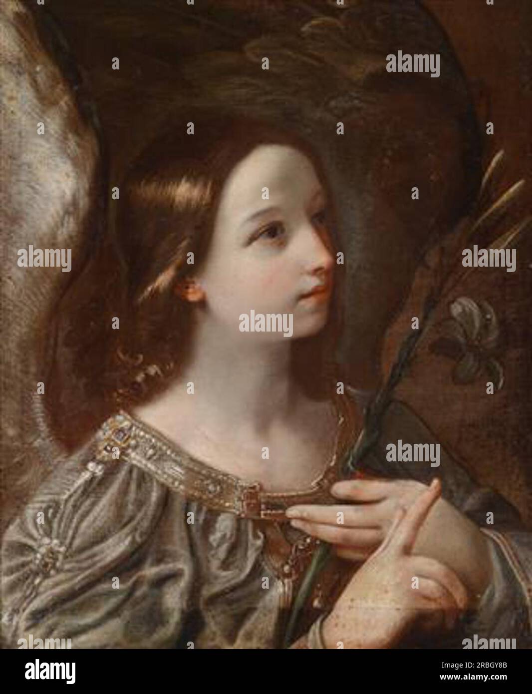 The Angel of the Annunciation by Elisabetta Sirani Stock Photo - Alamy