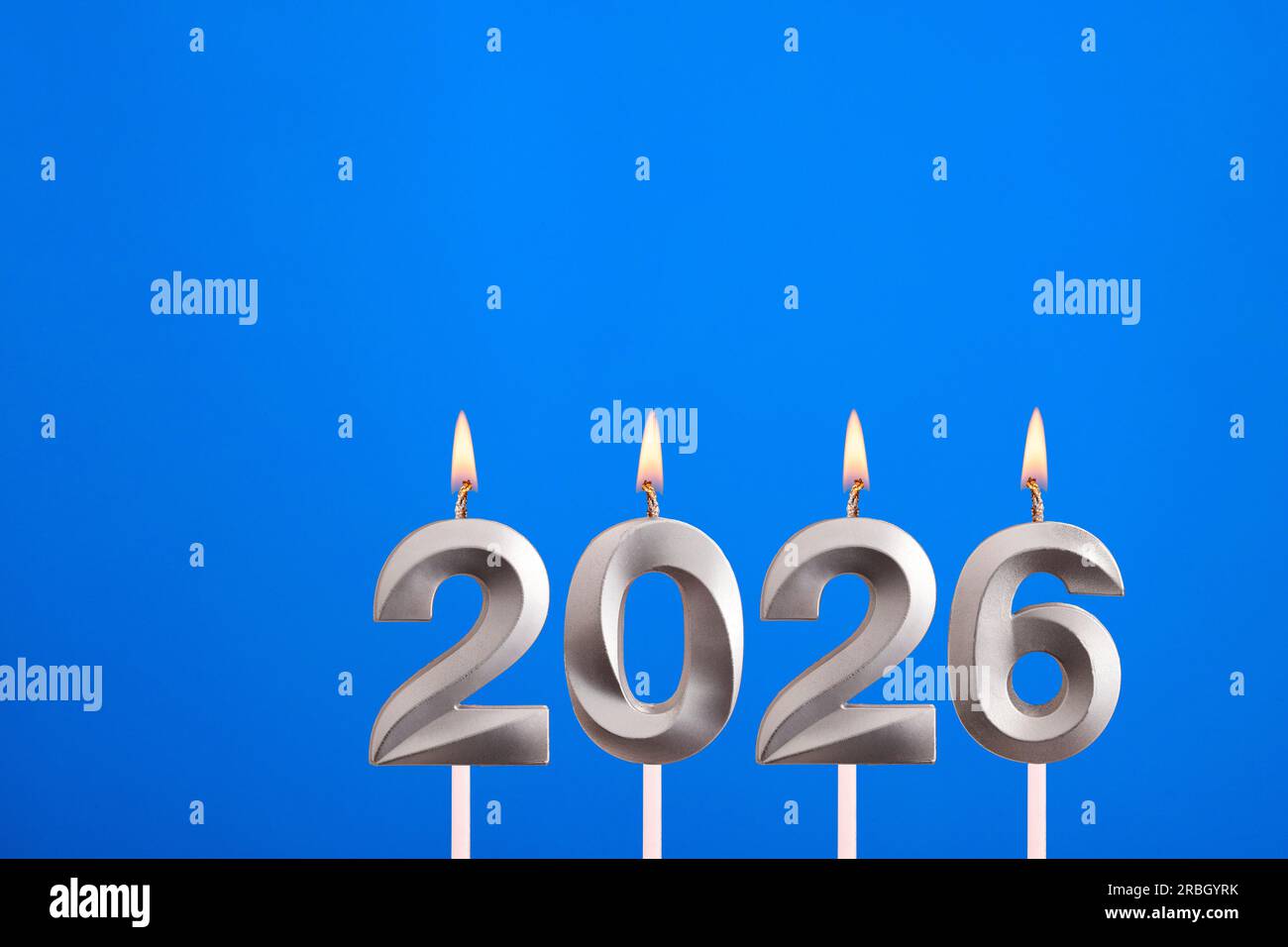 Achievements for the new year 2026 - Candles in the form of numbers ...