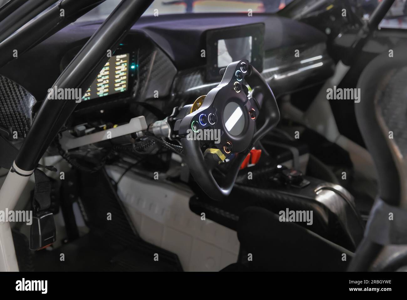 Racing car cockpit electric steering hi-res stock photography and ...