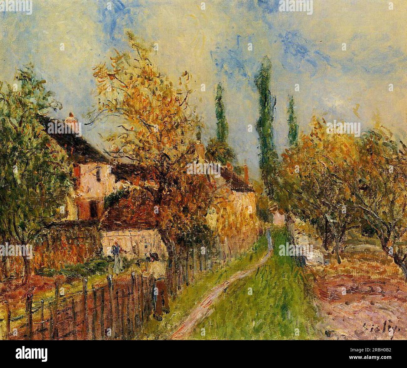 Path at Sablons 1883 by Alfred Sisley Stock Photo - Alamy
