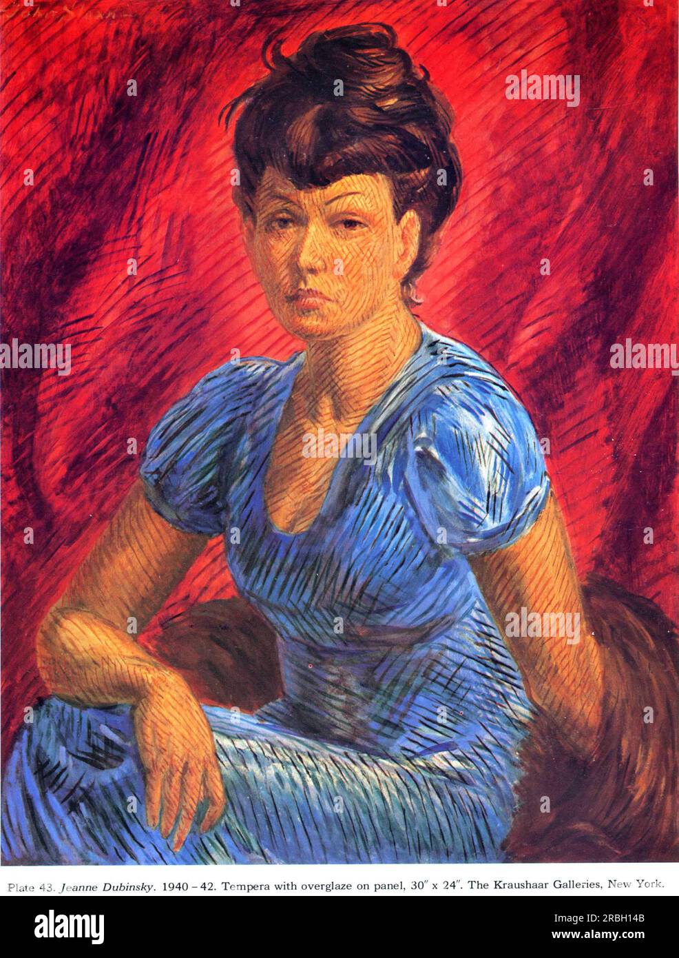 Jeanne Dubinsky 1942 by John French Sloan Stock Photo - Alamy