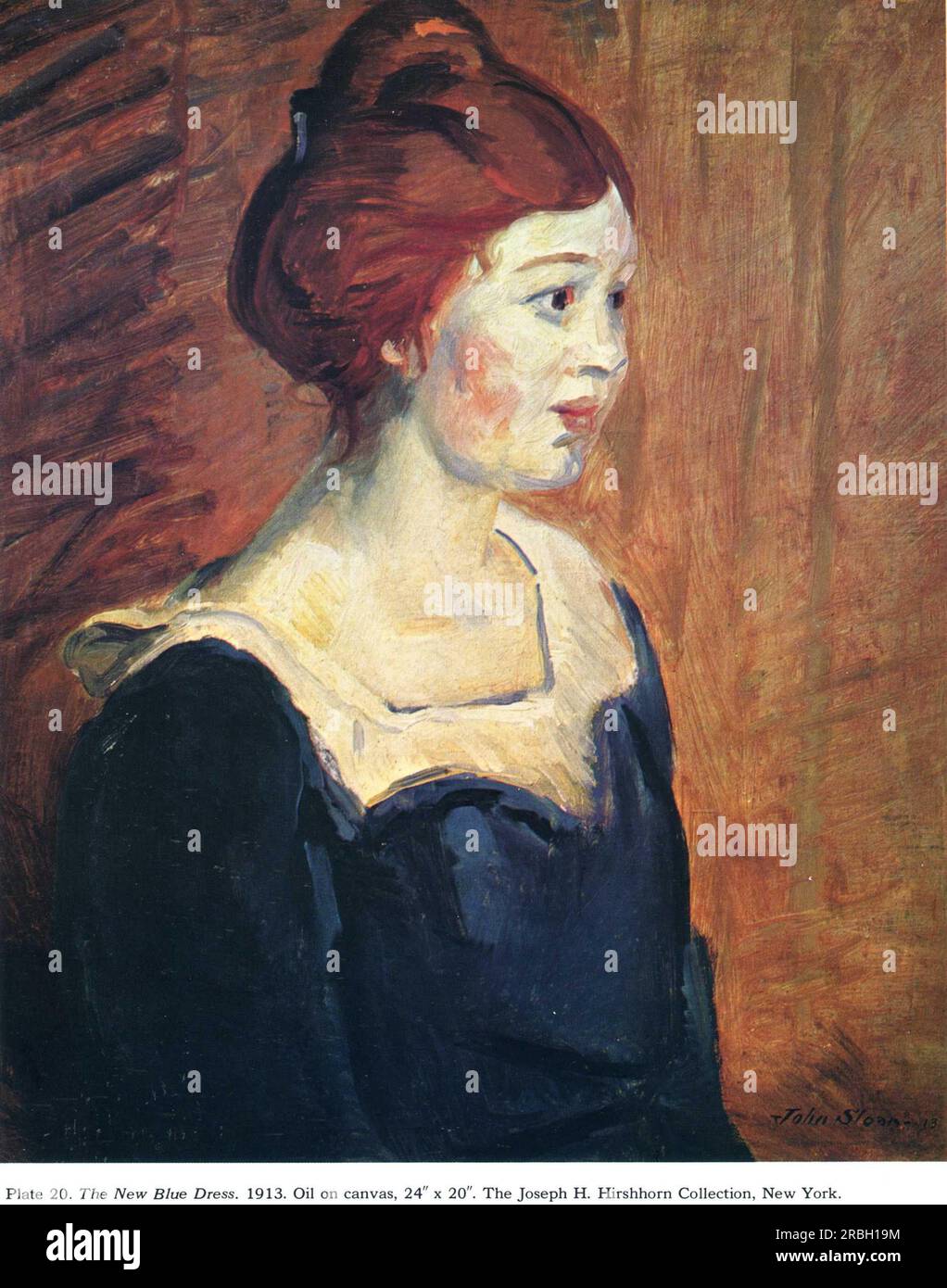 The New Blue Dress 1913 by John French Sloan Stock Photo - Alamy