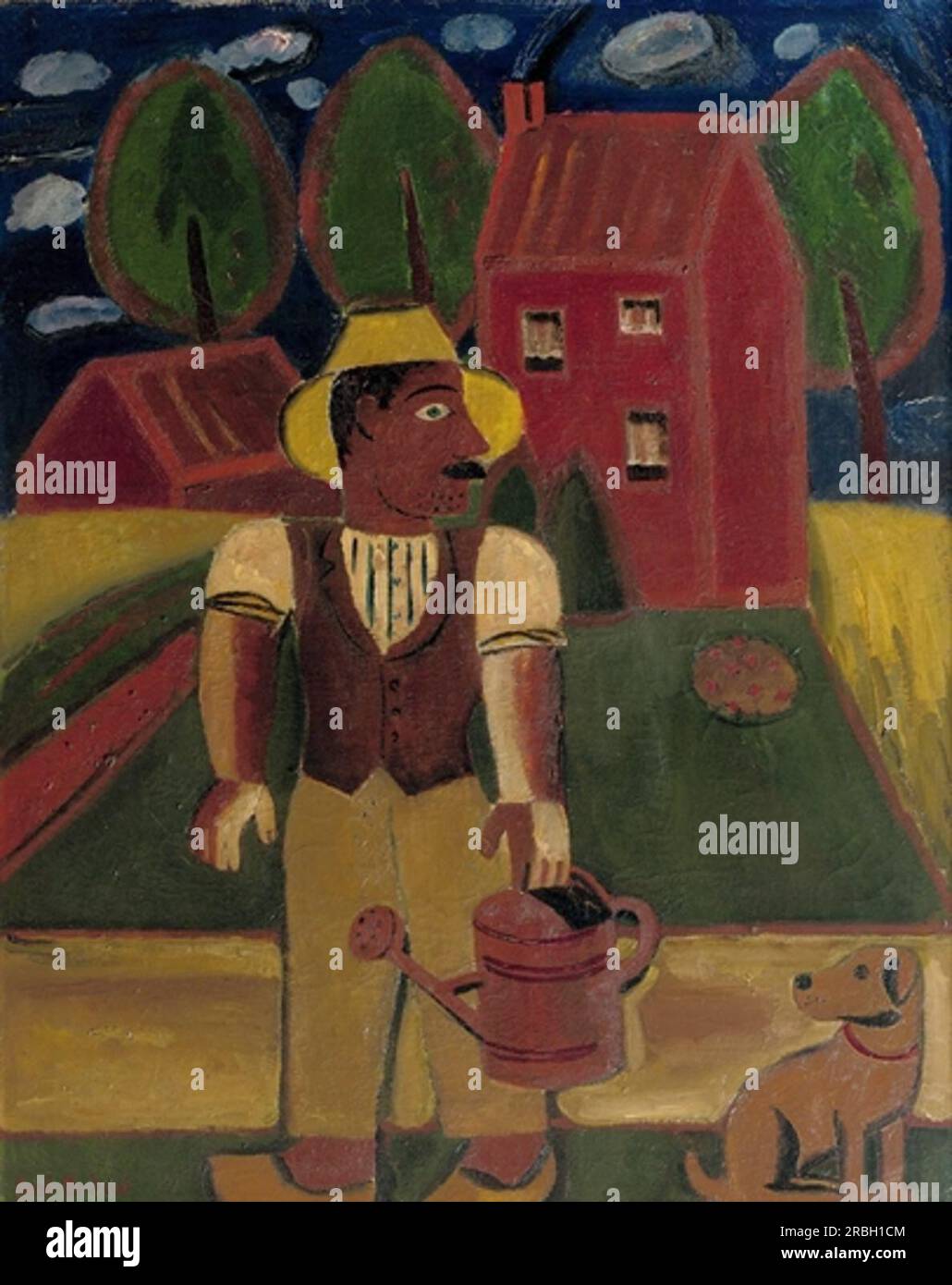 Le Jardinier 1929 by Gustave de Smet Stock Photo - Alamy