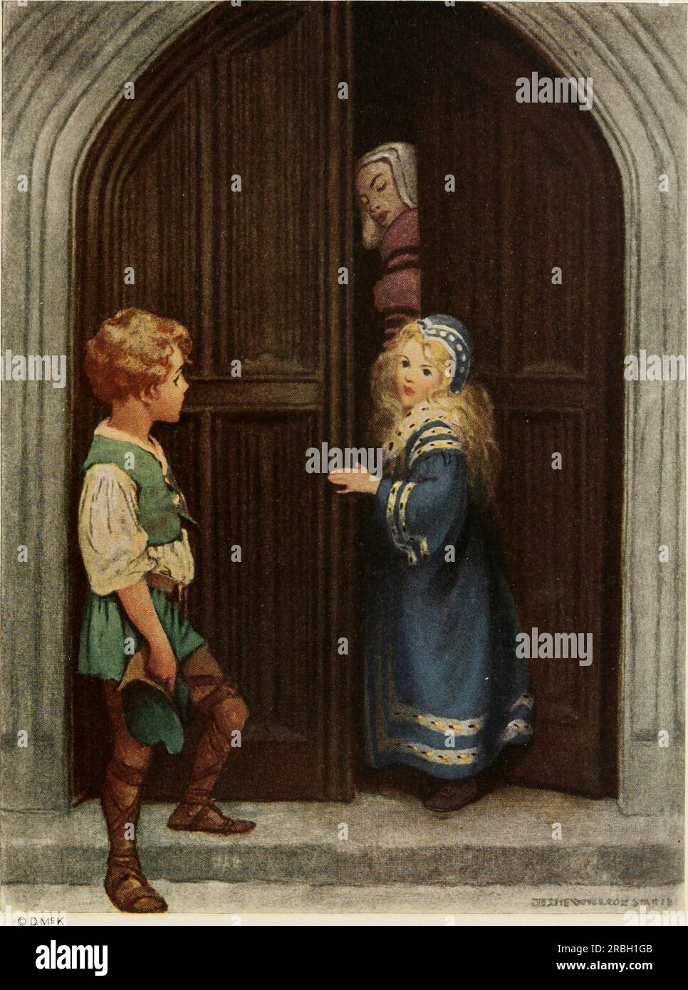The Princess and the Goblin 1920 by Jessie Willcox Smith Stock Photo ...