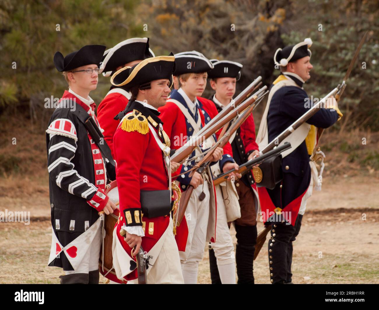 Revolutionary War Reenactment Stock Photo - Alamy