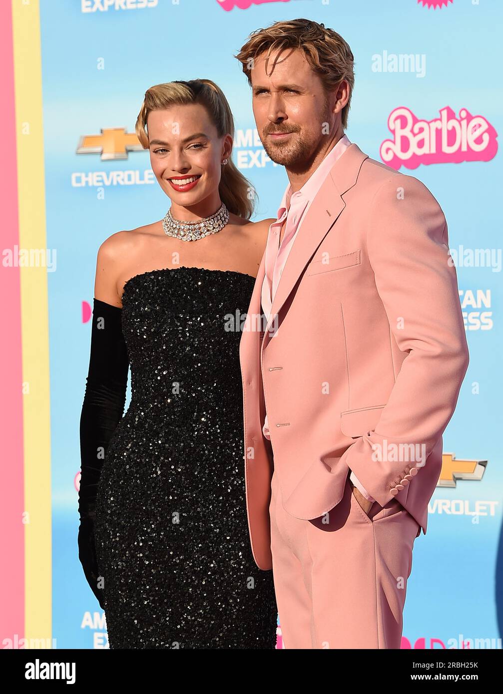 Los Angeles, USA. 09th July, 2023. Margot Robbie and Ryan Gosling ...