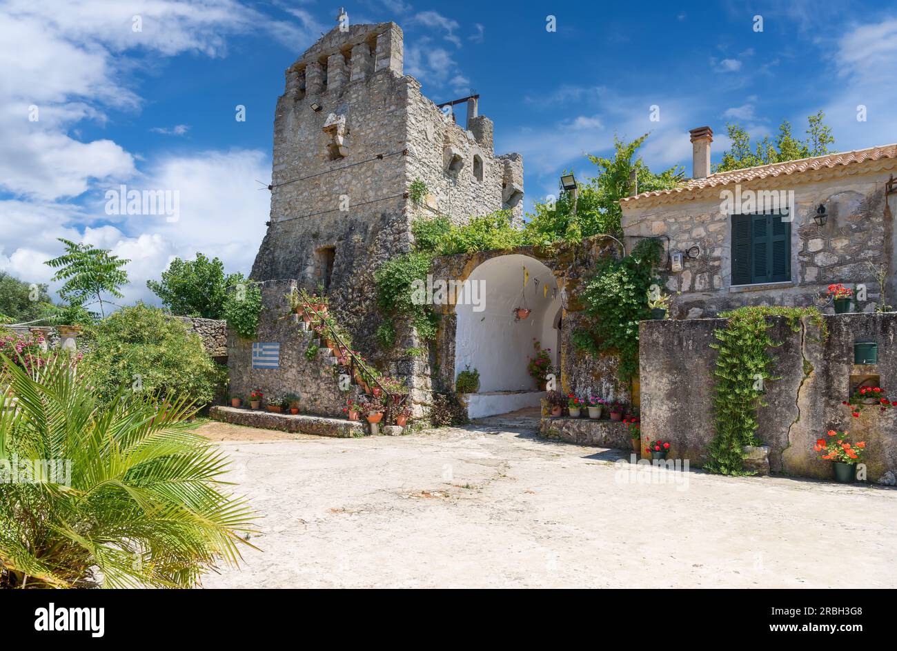 The Monastery of Panagia Anafonitria on Zakynthos islands, Greece Stock ...