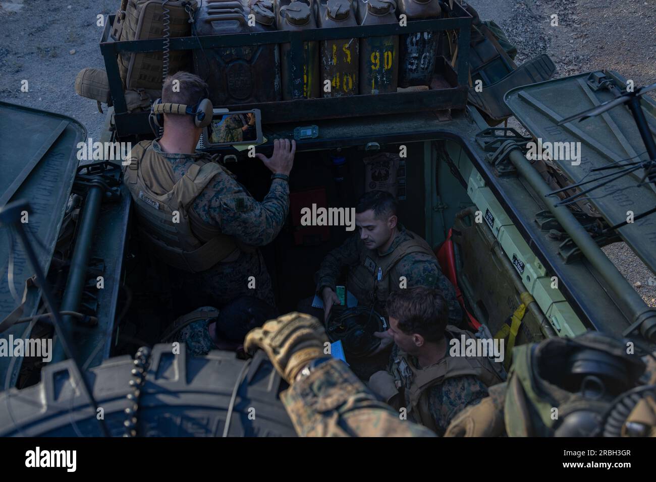U.S Marines with 3rd Light Armored Reconnaissance Battalion, 31st ...