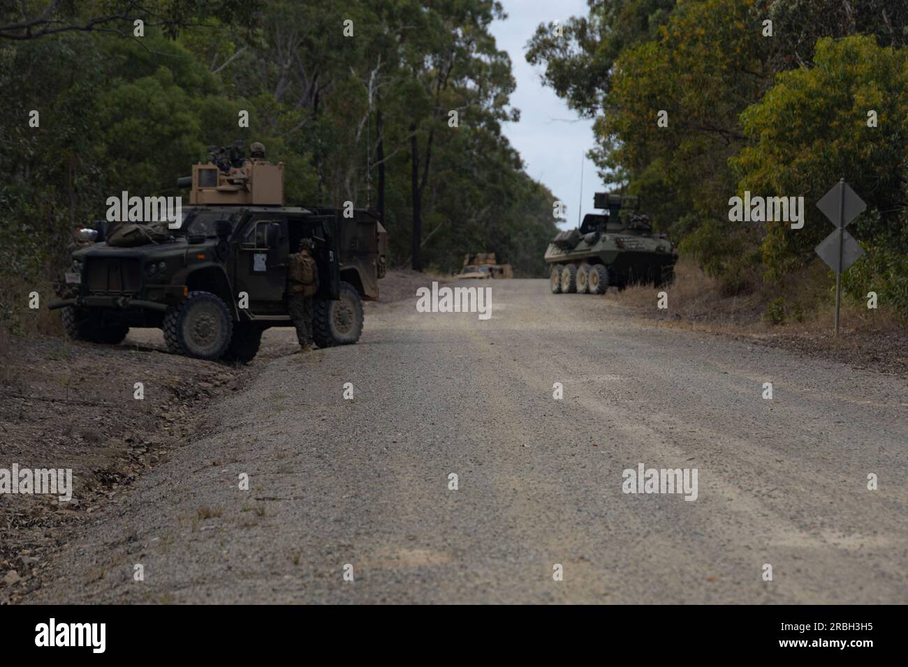 U.S Marines with 3rd Light Armored Reconnaissance Battalion, 31st ...