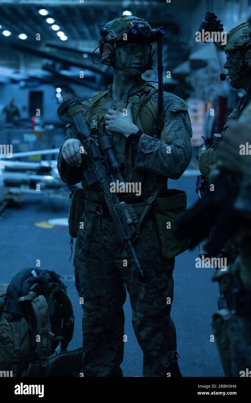 U.S. Marine Corps Staff Sgt. Ian Pass, a platoon sergeant with ...