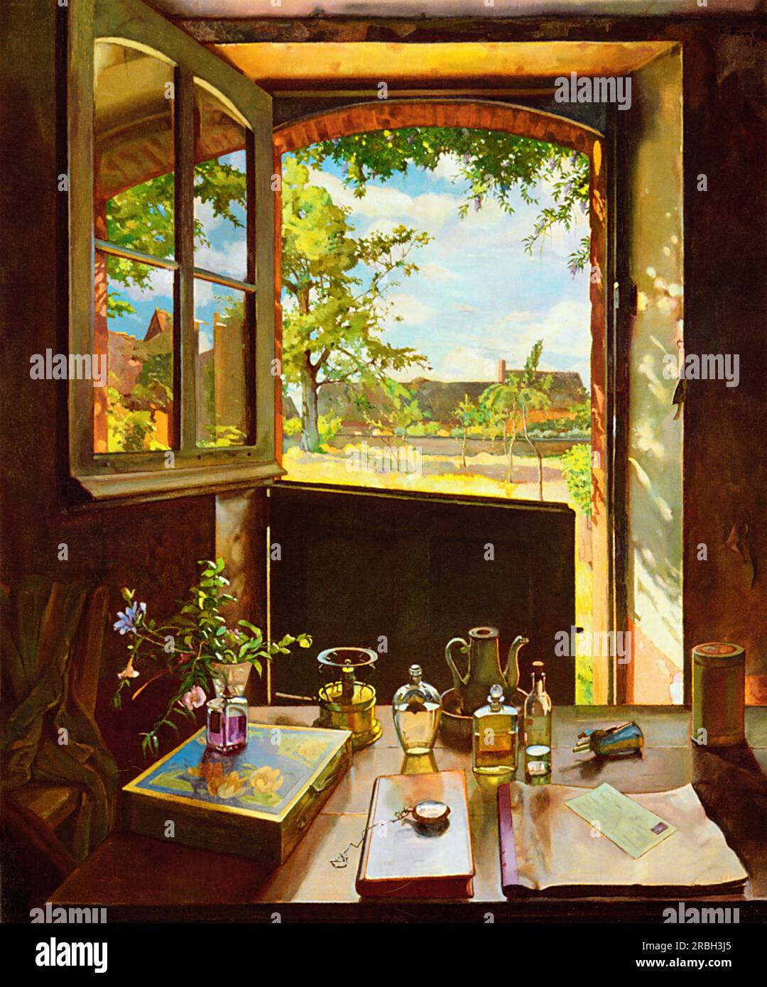 Konstantin somov open door on a garden hi-res stock photography and ...