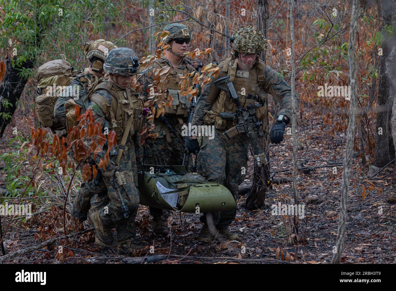 U.S. Marines with Battalion Landing Team 2/1, 31st Marine Expeditionary ...