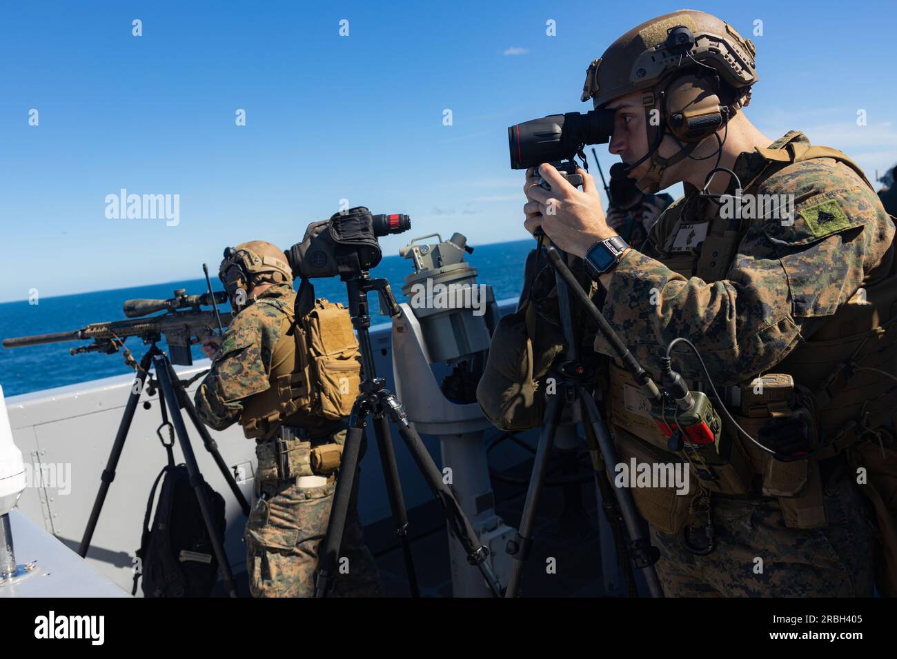 U.S. Marines with Battalion Landing Team 2/1, 31st Marine Expeditionary ...