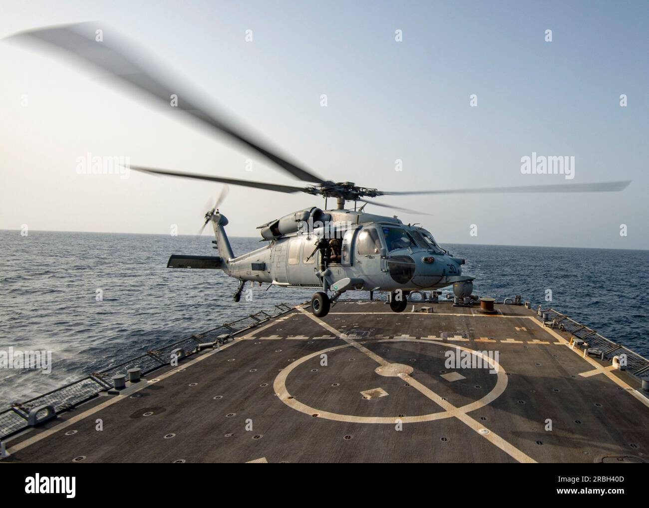 230706-N-NH267-1143 GULF OF OMAN (July 6, 2023) An MH-60S Seahawk ...