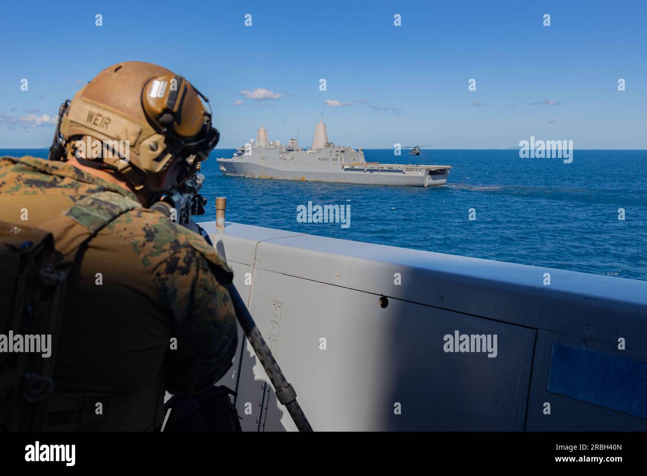 U.S. Marine Corps Sgt. Matthew Weir, a sniper with Battalion Landing ...