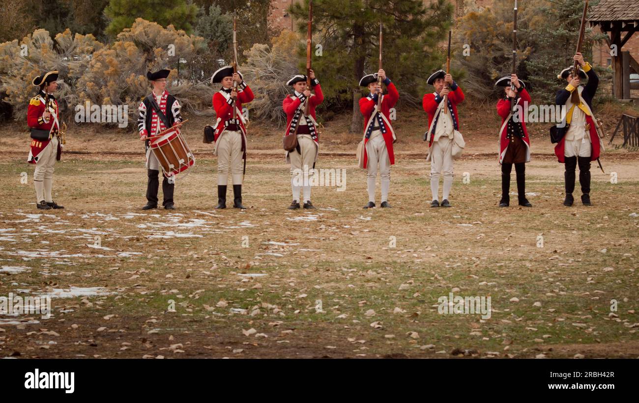 Revolutionary War Reenactment Stock Photo - Alamy